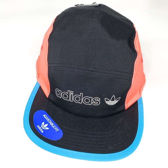 adidas | Accessories | Adidas Originals 5panel Blockstrapback Hat Black ...